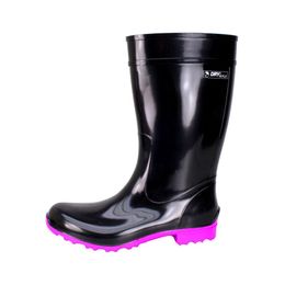 Bockstiegel Gummistiefel Luisa in schwarz pink | Gr.: 40