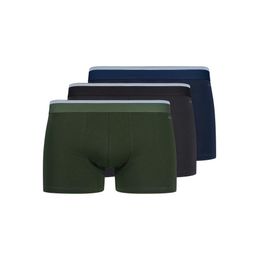 Skiny Boxershort 3er Pack in Schwarz/Blau/Gr&uuml;n | Gr.: L