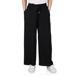 DENIMFY Stoffhose / Chino DFBrenda comfort/relaxed in Schwarz | Gr.: L