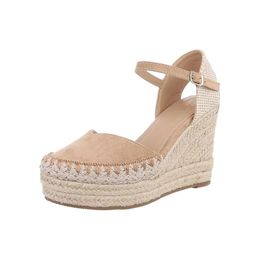 Ital-Design Sandale & Sandalette in Hellbraun | Gr.: 39