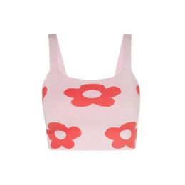 Swirly Damen Crop-Top in PINK | Gr.: L
