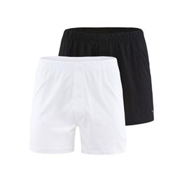 Calida Boxershort 2er Pack in Wei&szlig;/Schwarz | Gr.: XXL