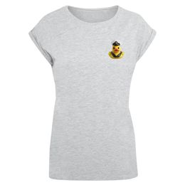 F4NT4STIC T-Shirt Rubber Duck Captain Short Sleeve in grau meliert | Gr.: S