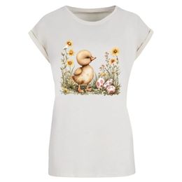 F4NT4STIC Extended Shoulder T-Shirt Niedliche Enten Ostereier in Whitesand | Gr.: XXL
