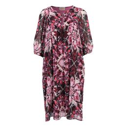 Cartoon Casual-Kleid mit Print in Lilac/Dark Red | Gr.: 46