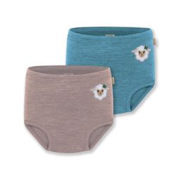 Normani Outdoor Sports 2er Pack Baby Merino Windelhose Tokoroa in Blau/Rosa | Gr.: 80