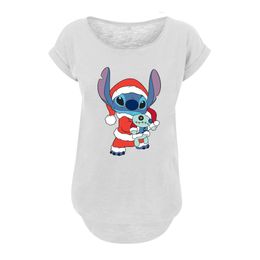 F4NT4STIC T-Shirt Disney Lilo & Stitch Weihnachten in wei&szlig; | Gr.: S
