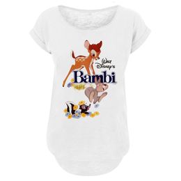 F4NT4STIC Long Cut T-Shirt Bambi Poster in wei&szlig; | Gr.: S
