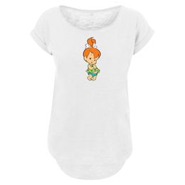 F4NT4STIC Long Cut T-Shirt Pebbles Feuerstein in wei&szlig; | Gr.: S