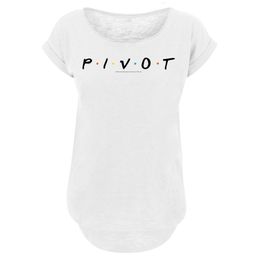 F4NT4STIC Long Cut T-Shirt Long Cut T Shirt 'FRIENDS TV Serie Pivot Logo' in wei&szlig; | Gr.: S