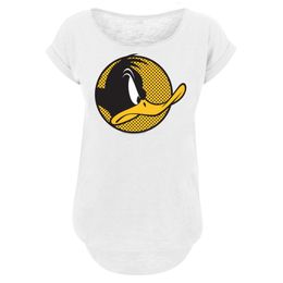 F4NT4STIC Long Cut T-Shirt Looney Tunes Daffy Duck Dotted Cartoon in wei&szlig; | Gr.: S