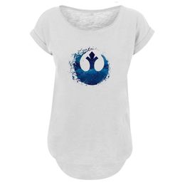F4NT4STIC T-Shirt Star Wars Rise Of Skywalker Rebellen Logo Wave' in wei&szlig; | Gr.: S