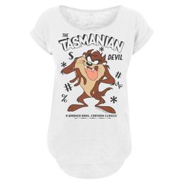 F4NT4STIC Long Cut T-Shirt Looney Tunes Taz Vintage Tasmanian Devil in wei&szlig; | Gr.: S