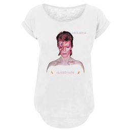F4NT4STIC Long Cut T-Shirt David Bowie My Love For You in weiß | Gr.: S