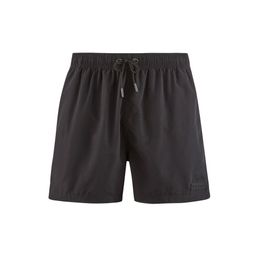 Bruno Banani Badeshorts Wave Line 2.0 in Schwarz | Gr.: M
