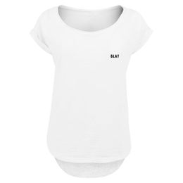 F4NT4STIC Long Cut T-Shirt Slay in wei&szlig; | Gr.: S