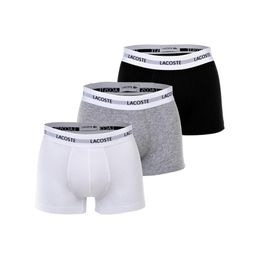 Lacoste 3er-Set: Boxershorts in Grau/ Wei&szlig;/ Schwarz | Gr.: M
