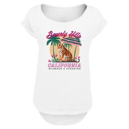 F4NT4STIC Long Cut T-Shirt Beverly Hills California Glamour Summer in wei&szlig; | Gr.: S
