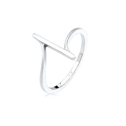Elli Ring 925 Sterling Silber Geo in Silber | Gr.: 56