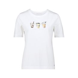 BETTY & CO BETTY & CO Casual-Shirt mit Strass in White/Mint | Gr.: L