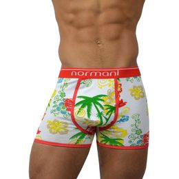 Normani 6 St&uuml;ck Retro Boxershorts aus Baumwolle in Hawaiian | Gr.: S