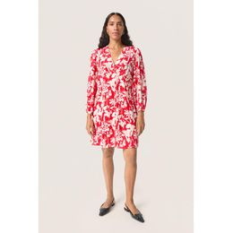 Soaked in Luxury Kleid "Oline" in Rot/ Wei&szlig; | Gr.: M