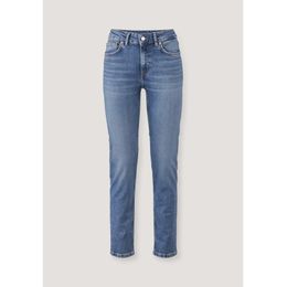 hessnatur Jeans LEA Mid Rise Slim in medium blue | Gr.: 27-32