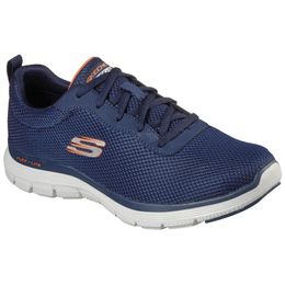 Sneaker Skechers "FLEX ADVANTAGE 4.0-PROVIDENCE", Damen, Gr. 42, blau (navy, kombiniert), Synthetik, Textil, Schuhe Sneaker, f&uuml;r Maschinenw&auml;sche geeignet, Freizeitschuh, Halbschuh, Schn&uuml;rschuh