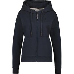 alife and kickin Kapuzensweatjacke ALIFE & KICKIN "Damen TwiggyAK A", Damen, Gr. L, blau (marine), 100% Baumwolle, Sweatjacken, Basic Hoodie Kapuzenpullover, Sweatshirt mit Kapuze