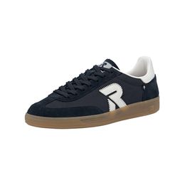 Sneaker Rieker "Rieker Sneaker Glattleder", Herren, Gr. 46, pazifik, Glattleder, Schuhe