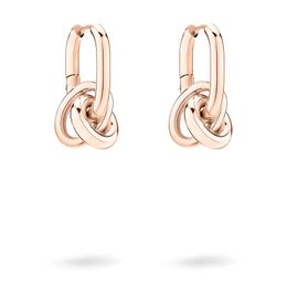 Liebeskind Berlin Paar Creolen »Schmuck Geschenk Edelstahl Ohrringe Modern Knot« Einhänger abnehmbar roségoldfarben Moderne Ohrringe mit...