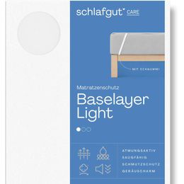 Schlafgut Matratzenauflage »Baselayer Matratzenschutz Light« mit Eckgummis weiß