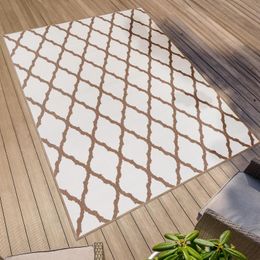 PRIMAflor-Ideen in Textil Teppich &raquo;Outdoorteppich REVERSO - Round Rhombus&laquo; rechteckig 5 mm H&ouml;he Wendeteppich, Rauten Design, In- und Outdoor geeignet,