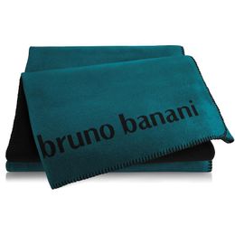 Bruno Banani Wohndecke &raquo;&laquo; mit modernem Zierstich blau Baumwolle, Polyacryl, Polyester