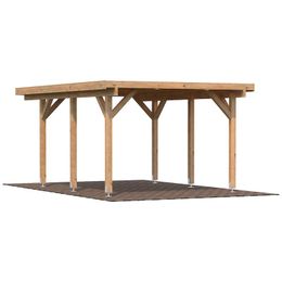 Palmako Einzelcarport &raquo;Karl&laquo; Massivholz hellbraun hellbraun