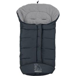 Heitmann Felle Fußsack »Eisbärchen - Winterfußsack Copy Fleece« mit Fleecefutter, Mumienform möglich, für Kinderwagen, waschbar dunkelgrau...
