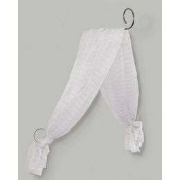 Garesa Himmelbettgarnitur &raquo;Himmelbett-Garnitur&laquo; romantische Himmelbettgarnitur, Wandmontage, mit 2 Ringen silberfarben Gestell: 100% Metall B/H/L:...