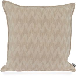 HOCK Dekokissen &raquo;Svantje&laquo; Sofakissen inkl. F&uuml;llung, 70x40cm, Dekokissen, Zickzack, wei&szlig;, beige wei&szlig; Obermaterial: 43% Polyester, 37% Polyacryl, 20% 