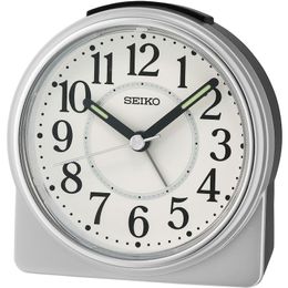 Seiko Quarzwecker &raquo;QHE198S&laquo; Wecker, Schlafzimmer, Leuchtzeiger, Schlummerfunktion silberfarben Handlicher Wecker