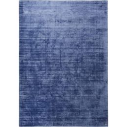 Tom Tailor HOME Teppich &raquo;Shine uni&laquo; rechteckig 8 mm H&ouml;he Handweb Teppich, 100% Viskose, handgewebt, mit elegantem Schimmer navy Obermaterial: 100%...