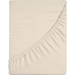 bellana Spannbettlaken &raquo;bellana coolTouch&laquo; mit k&uuml;hlendem Klimagarn beige Jersey-Elasthan, Obermaterial: 49% Baumwolle, 36% Polyester, 12% Lyocell, 3% 