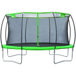 BEST Sporting Gartentrampolin »57123 Superstar 2.0« Ø 426 cm mit Netz schwarz + grün