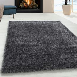 Ayyildiz Teppiche Hochflor-Teppich &raquo;BRILLIANT 4200&laquo; rechteckig 50 mm H&ouml;he L&auml;ufer, auch in rund, Langflor, Shaggy, Wohnzimmer grau Obermaterial:...