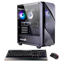 GAMEMAX Gaming-PC »Striker 7388« Windows 11 schwarz WLAN AC, ARGB-Beleuchtung Front, 1x PS/2,02x USB 2.0, 4x USB 3.2 Gen1 Typ A,3x Audio,1x RJ-45 port