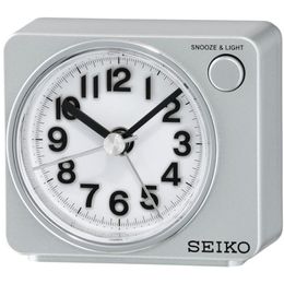Seiko Quarzwecker »QHE100S« Wecker, Reisewecker, Schlafzimmer, Schlummerfunktion, Beleuchtung silberfarben 0 Nützlicher Wecker