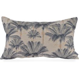 HOCK H.O.C.K. Dekokissen »Palm Tree« Sofakissen inkl. Füllung, 50x30cm, Dekokissen Palmen, Palmekissen grün anthrazit, grau + gemustert Obermaterial:...