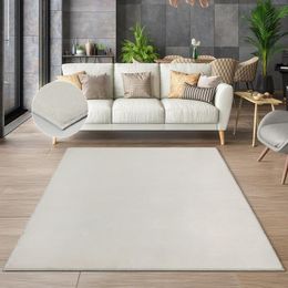 the carpet Teppich &raquo;Cosy&laquo; rechteckig 11 mm H&ouml;he Wohnzimmer Teppich Fell-Optik waschbar elegant beige Polyester