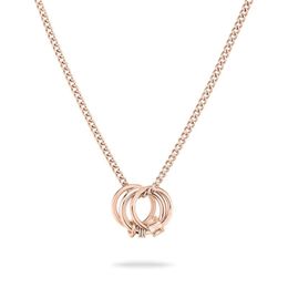 Liebeskind Berlin Kette mit Anhänger »Schmuck Geschenk Edelstahl Halskette The D-Link Mini« roségoldfarben Elegante Halskette