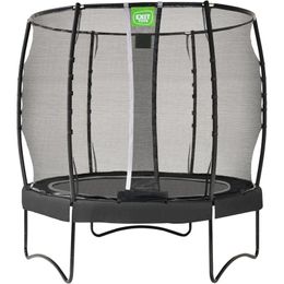 EXIT Gartentrampolin »Allure Premium, schwarz« mit Sicherheitsnetz schwarz + grün