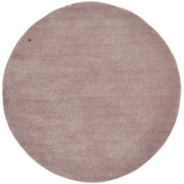 Tom Tailor HOME Hochflor-Teppich &raquo;Shaggy Teppich Cozy&laquo; rund 25 mm H&ouml;he Uni Farben, auch in Pastell Farben, weich & kuschelig beige Obermaterial:...